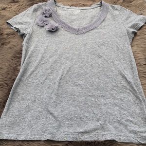 Lord & Taylor | Tops | Lord Taylor Heather Gray Tshirt Small | Poshmark